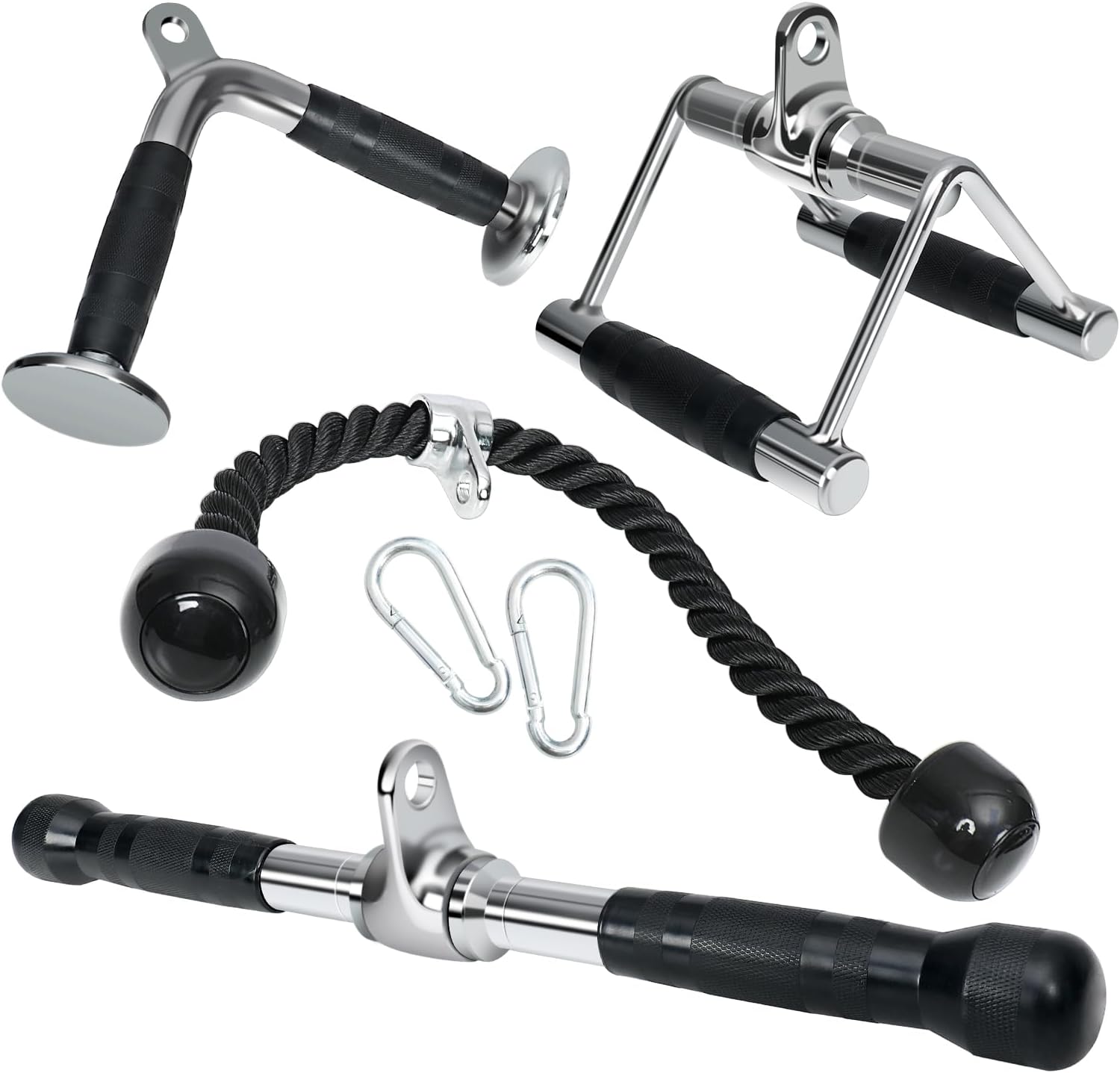 Amazon.com : powerfeng Cable Attachments for Gym: LAT Pulldown ...