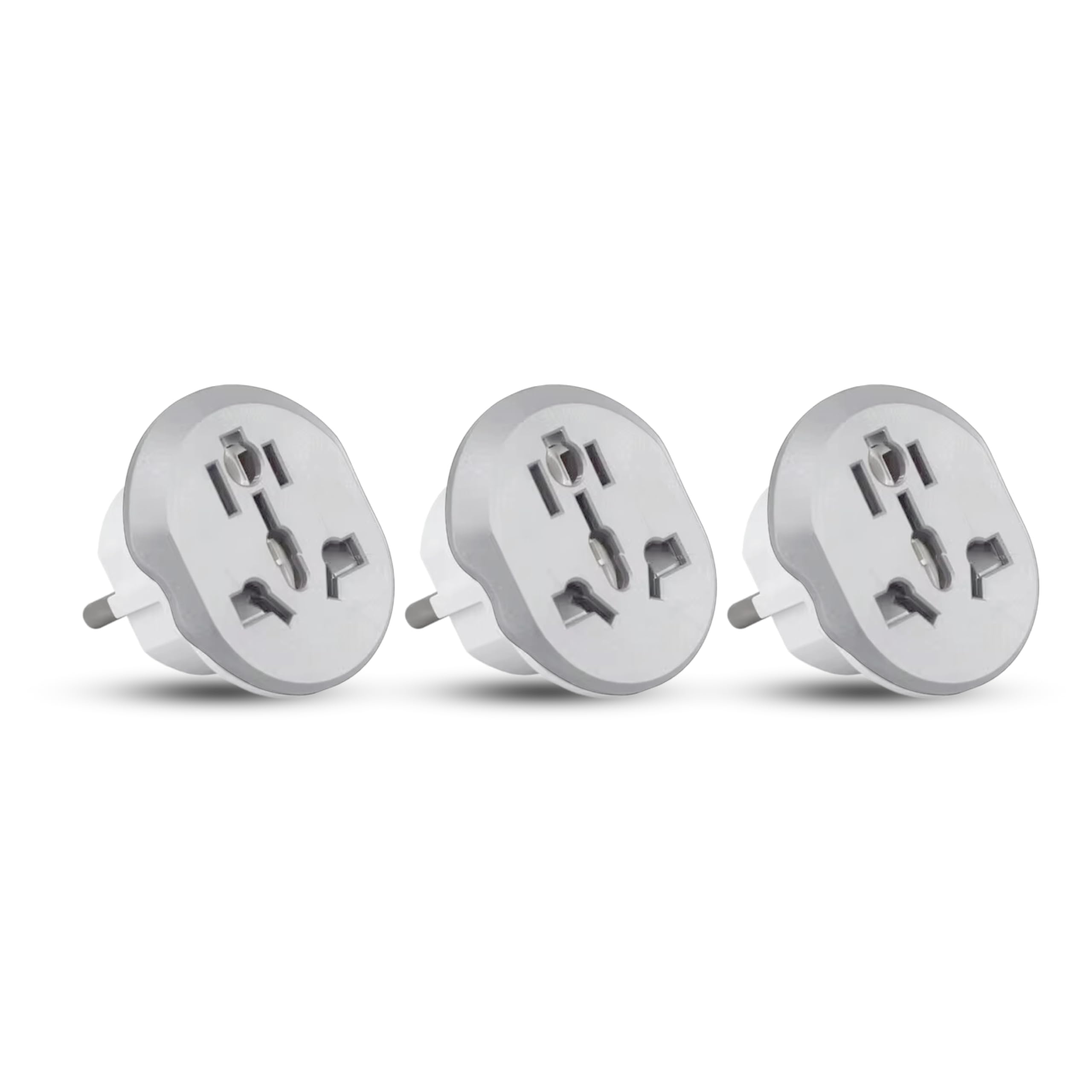 Travel Plug adapter Converter, White and gray (3 pieces): Buy Online at ...