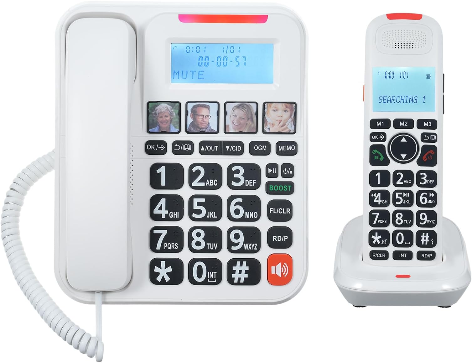 Amazon.com : OQXSTX D2015 TAM Expandable Phone System, Corded/Cordless ...