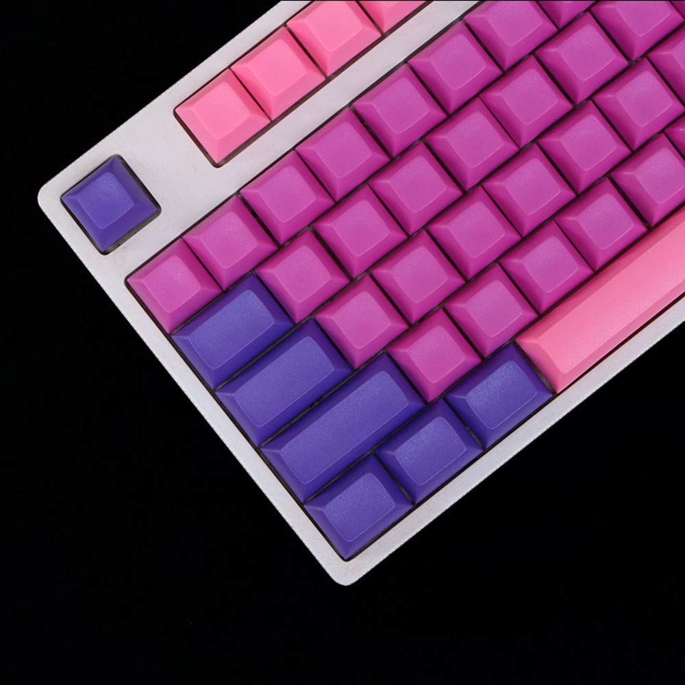 Purple Pink PBT Keycaps SENREAL 104 Thick Keycaps Cherry MX Key Caps ...