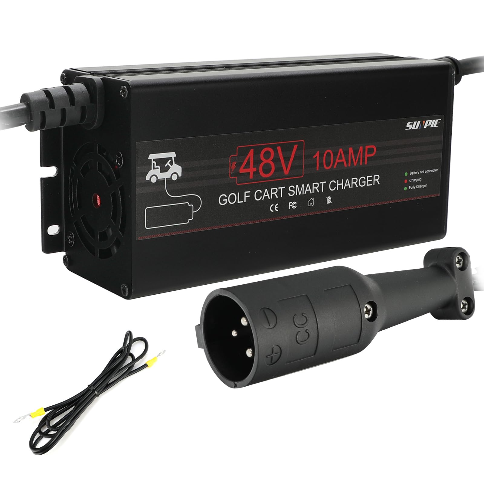 Amazon.com: SUNPIE 48Volt Golf Cart Battery Charger,10A Trickle Battery ...