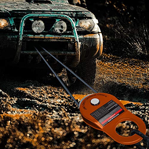 BIGTUR Snatch Block 10T Towing Winch Pulley Off-Road Recovery ...