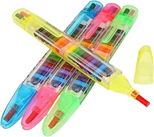 Amazon.com: 20 Colors of 4 Packs Standard Size Crayons - Mini Crayon ...