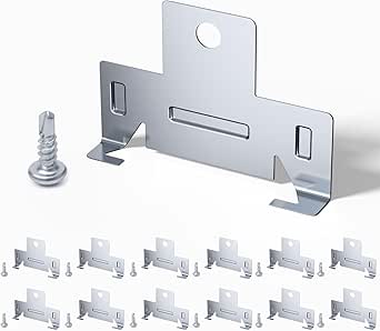 Amico 12Pcs 6 Pairs Metal C-Clips for LED Recessed Lighting with Screws ...