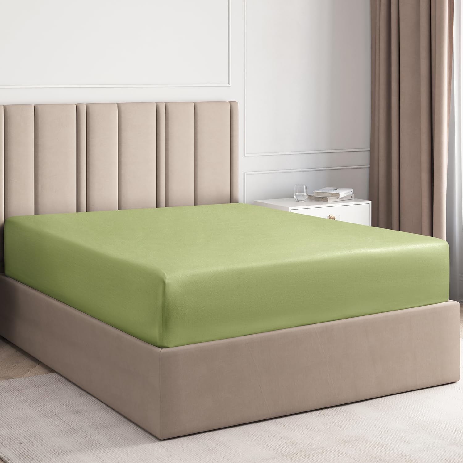 Snapklik.com : Cal King Fitted Bed Sheet - Hotel Luxury Single Fitted ...