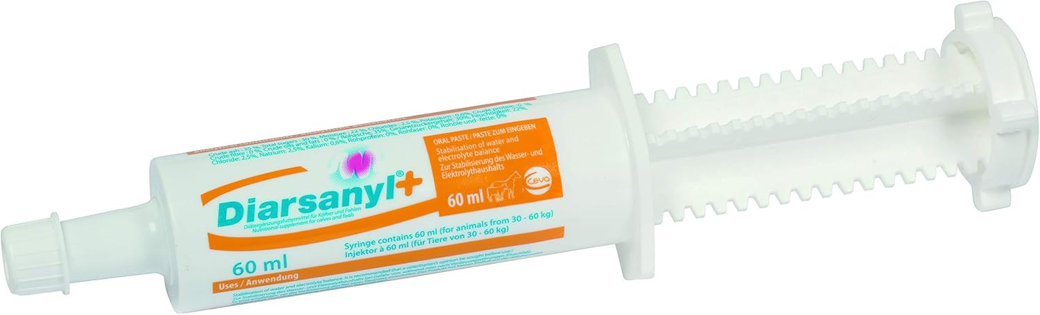 Diarsanyl for LARGE DOGS, FOALS, CALVES - 60 mL syringe : Amazon.co.uk ...