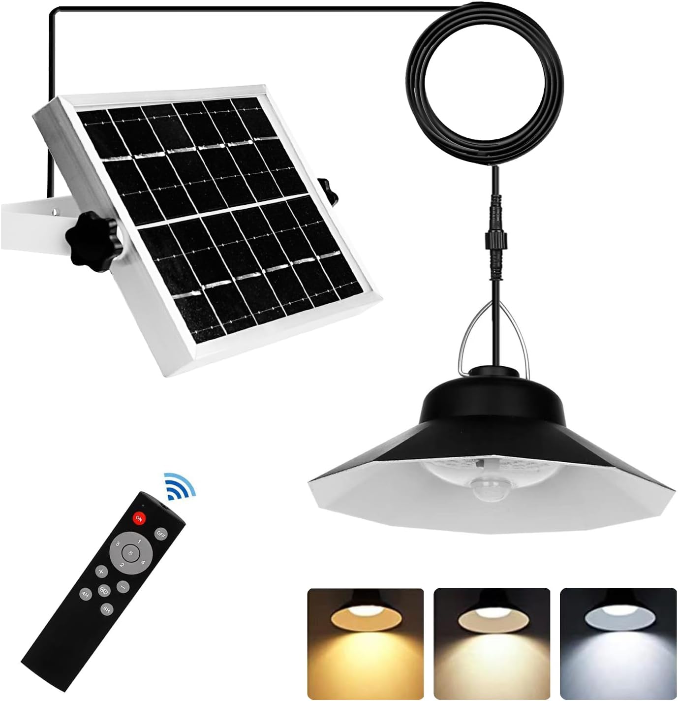 Solar Lights Indoor Outdoor 1200LM, Motion Sensor Solar Shed Light ...