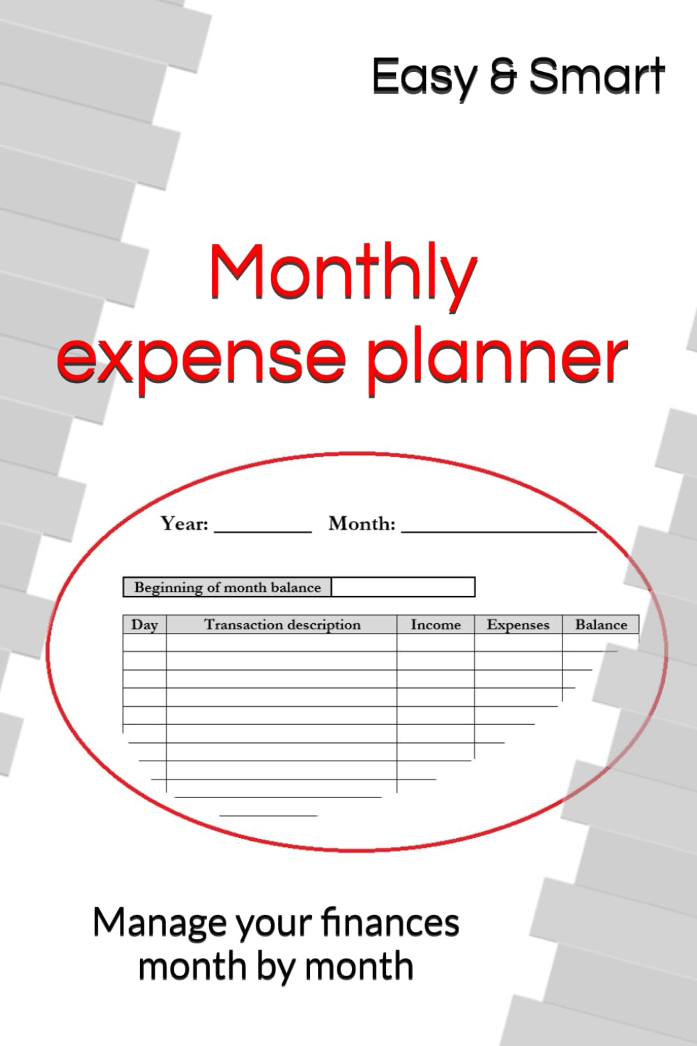 Monthly expense planner: Manage your finances month by month: & Smart ...