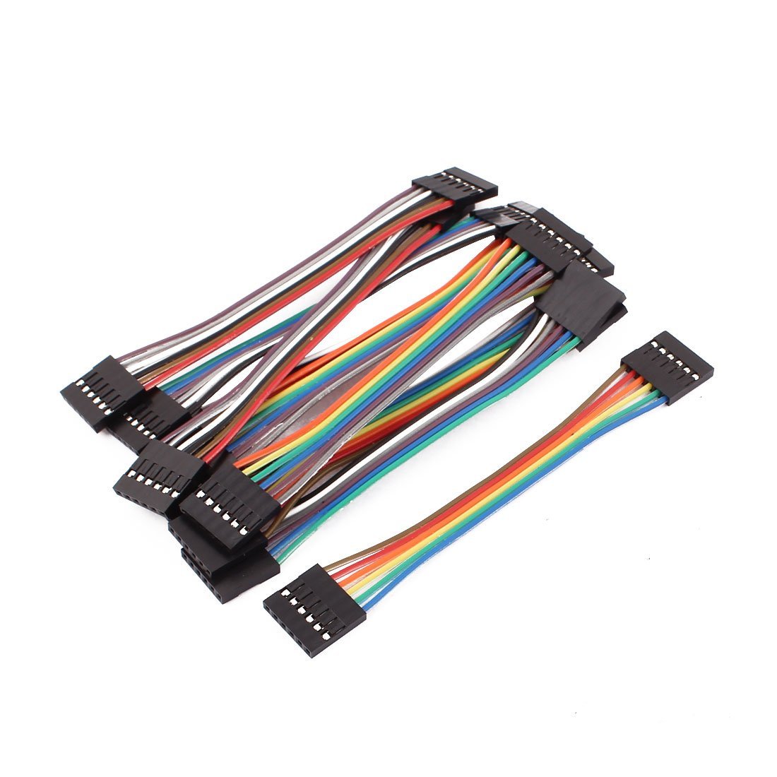 STORE99® 10 Pcs Female to Female 6P Jumper Wire Ribbon Cable Pi Pic ...