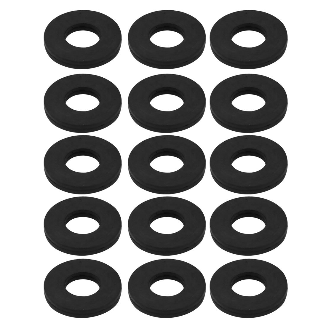 uxcell Rubber Flat Washers 22mm OD 10mm ID 3mm Thickness for Faucet ...