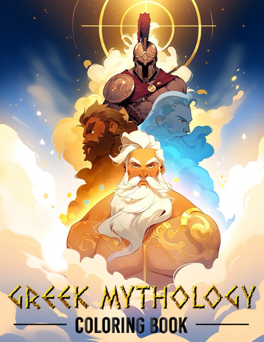 Greek Mythology Coloring Book: Enchanted Coloring Journey with Gods ...