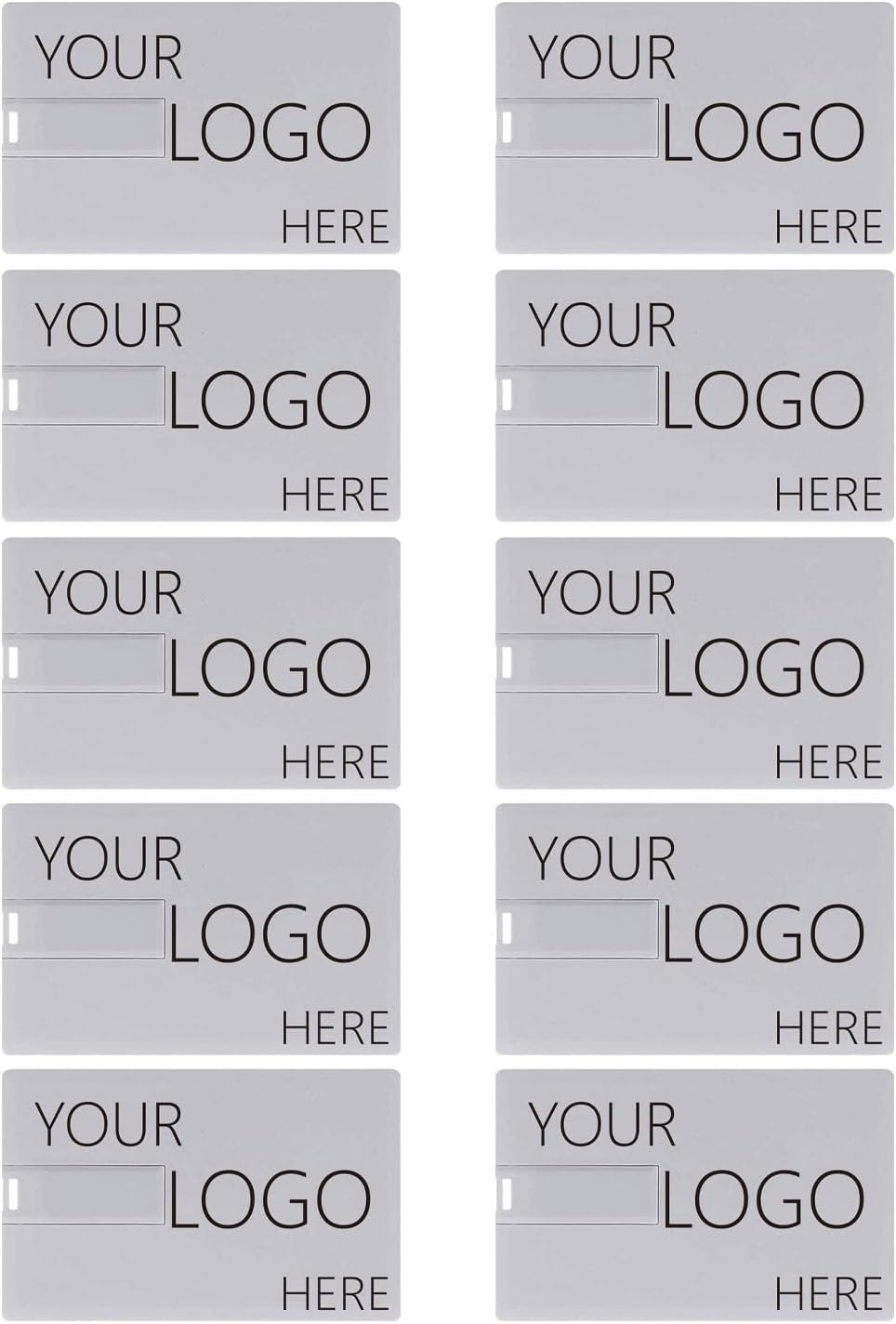 Amazon.com: Custom Credit Card USB Flash Drives 10 Pack, Personalized ...