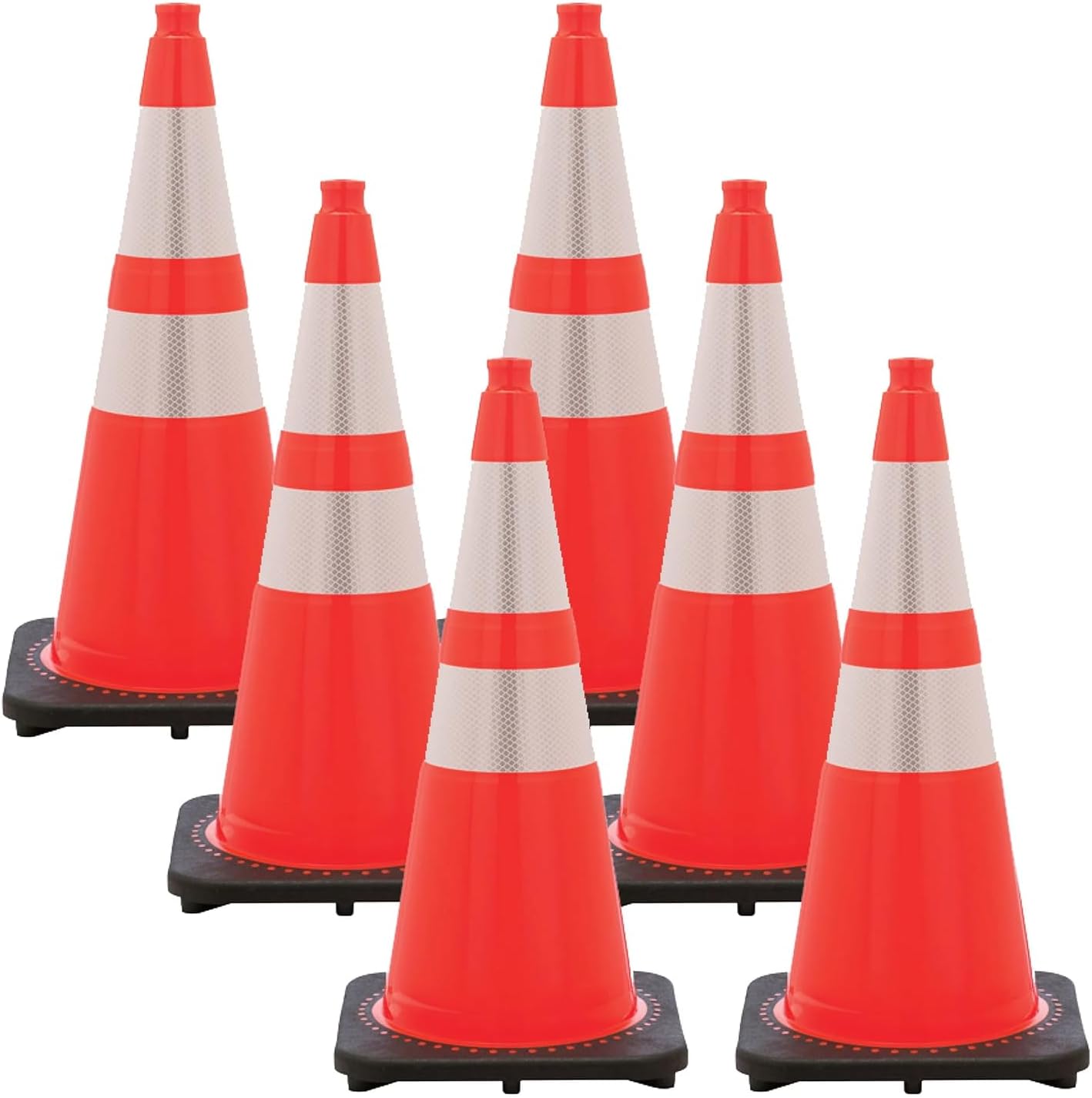 Amazon.com: SmartSign (6-Pack) Traffic Cone 28 inch - Fluorescent ...