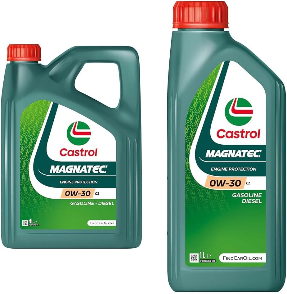 Castrol MAGNATEC 0W-30 C2 Engine Oil 4L + Castrol MAGNATEC 0W-30 C2 ...