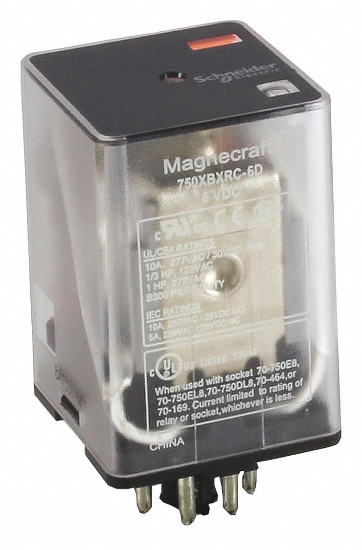 Schneider Electric 12VDC Coil Volts, General Purpose Relay, 10A ...