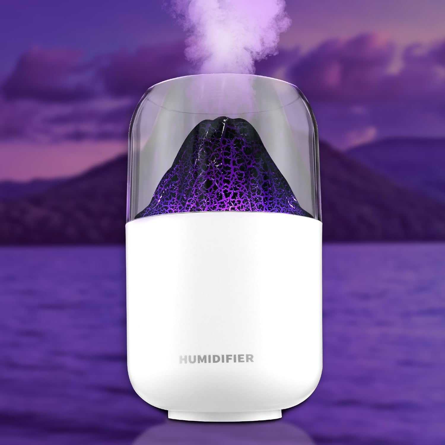 Amazon.com: Flame Essential Oil Diffuser, Unique Volcano Humidifier ...