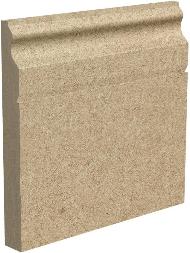 Paris unprimed MDF Skirting Board - Thickness: 18mm : Amazon.co.uk ...
