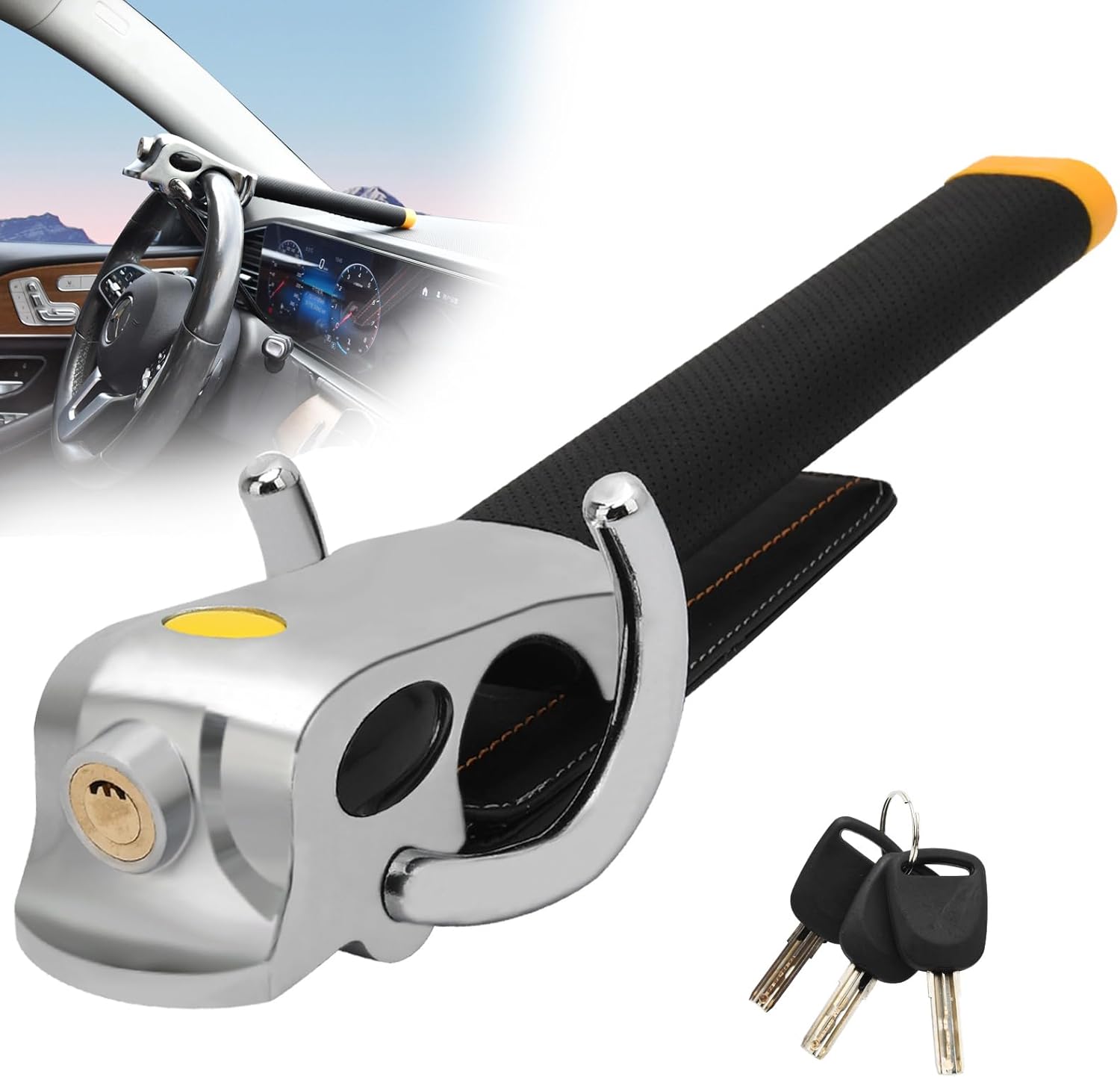 Steering Wheel Lock with Alarm,Steering Lock,Car Steering Wheel Locks ...