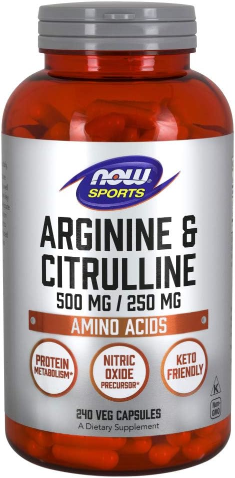 Amazon.com: NOW Foods Supplements, L-Arginine 500 mg, Nitric Oxide ...