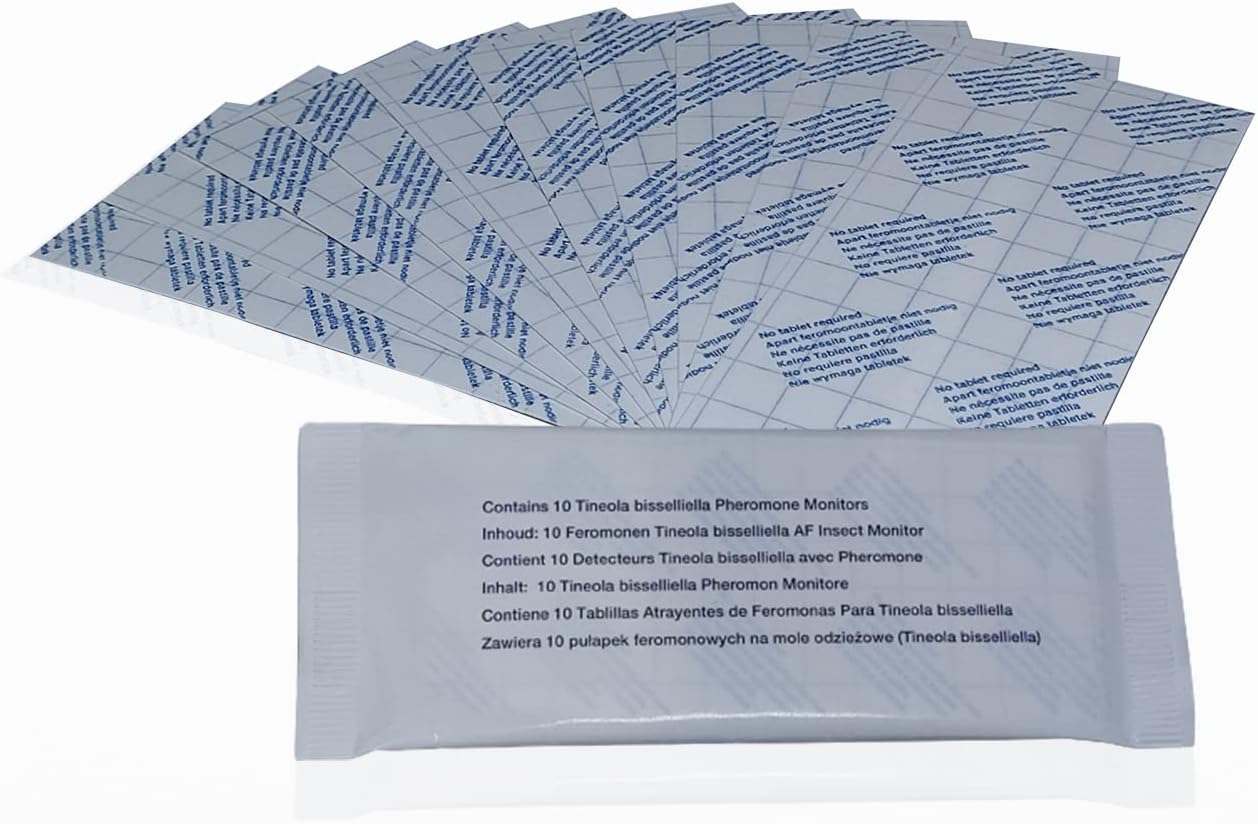 AF Glue Pad Tineola - Pack of 10 Clothes Moth Replacement Refill Pads ...