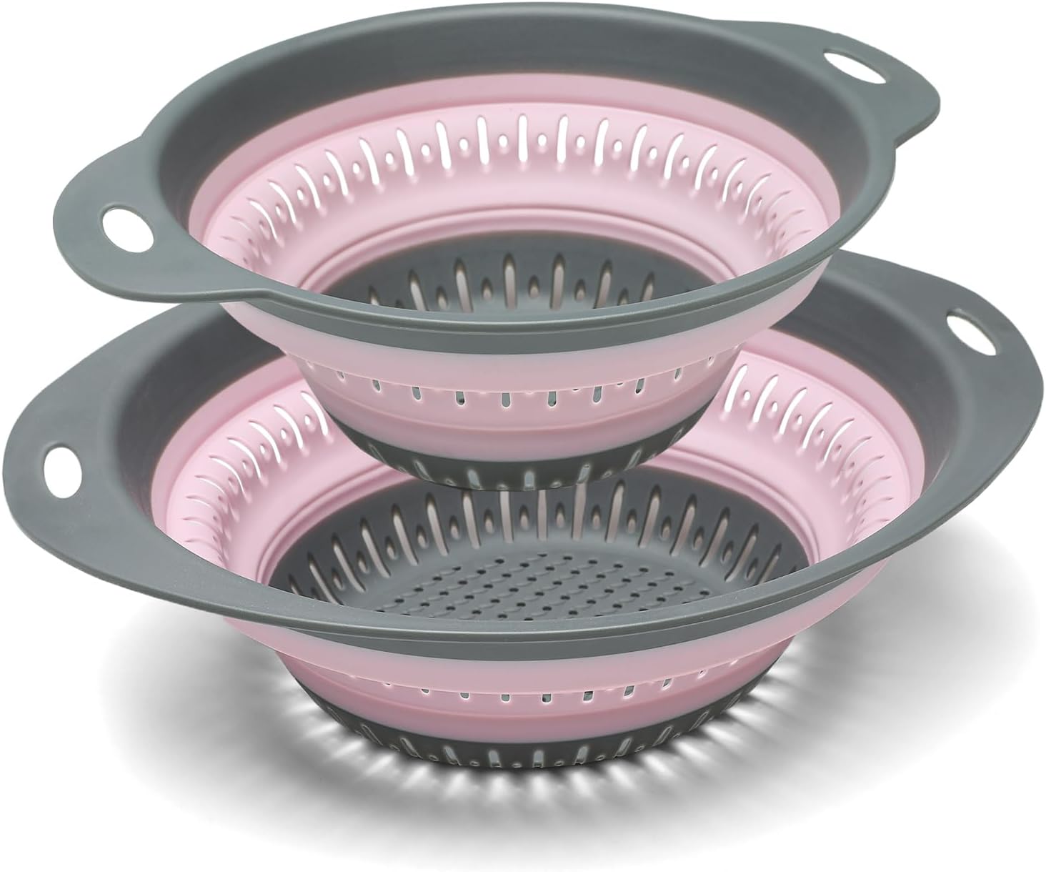 Amazon.com: Collapsible Colander Set BPA Free Silicone Food Strainer ...