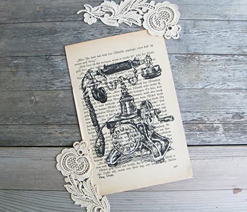 Amazon.com: Handmade Printed Antique Telephone Dictionary Art Wall ...