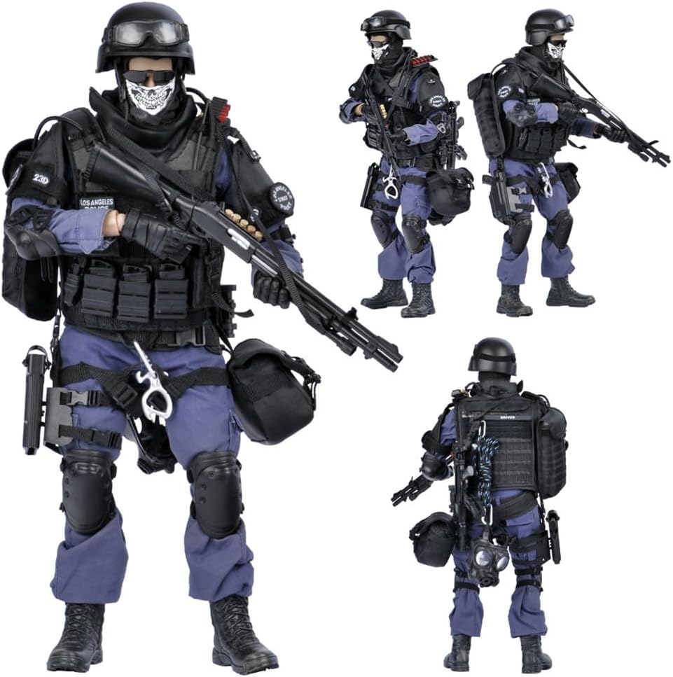 Amazon.com: ViiKONDO 1/6 Scale SWAT Action Figure Toy Army Men 12inch ...