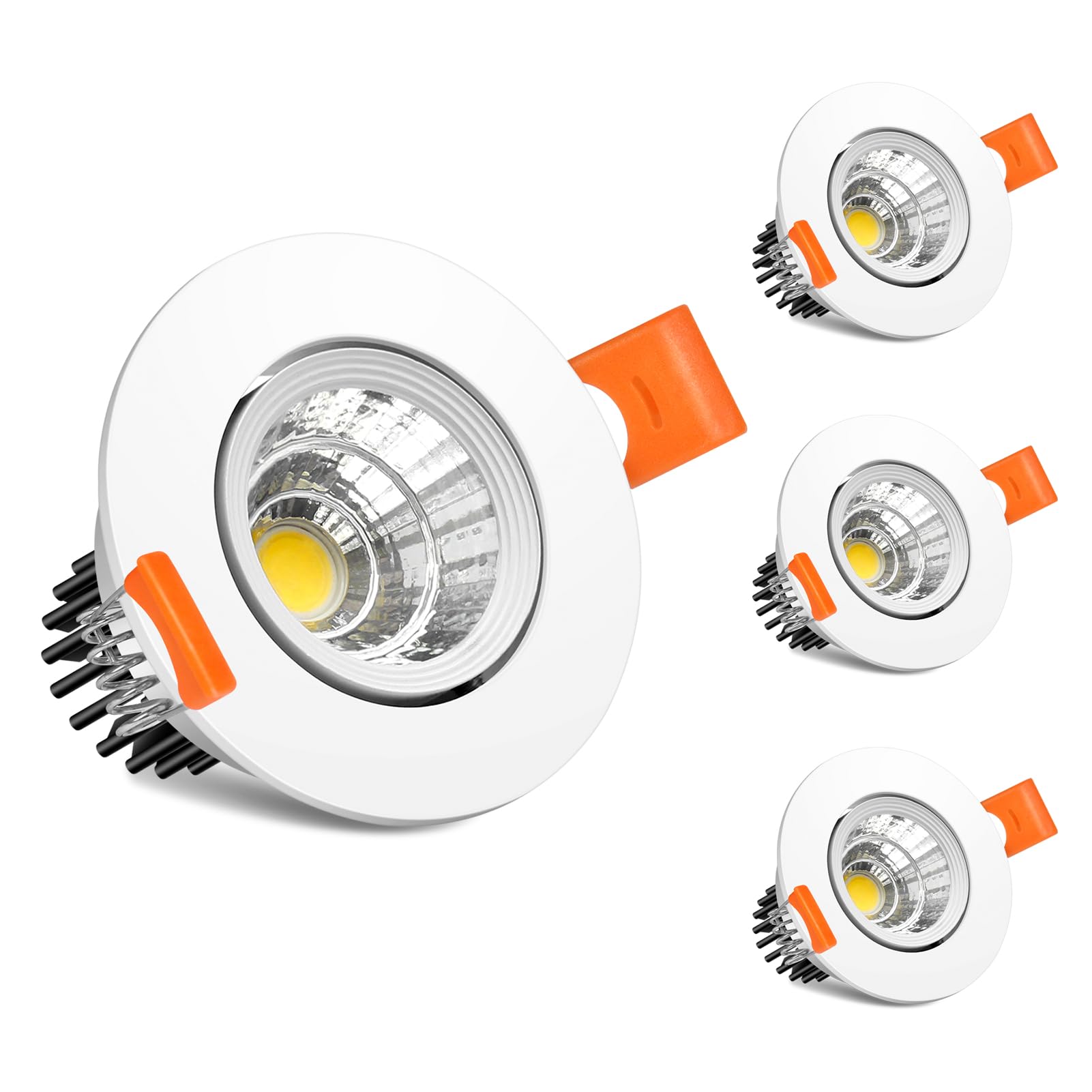 2 Inch LED Recessed Lighting, 3W Dimmable LED Downlight, 5000K Daylight ...