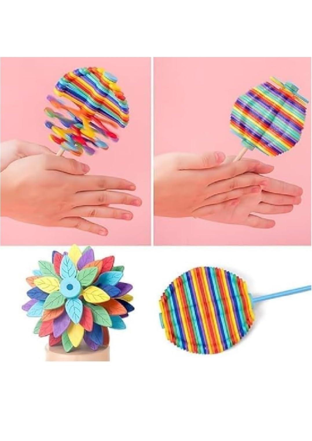 GAJ INTERNATIONAL Candy Flower Toy for Kids - Lollipop Shaped Hand ...