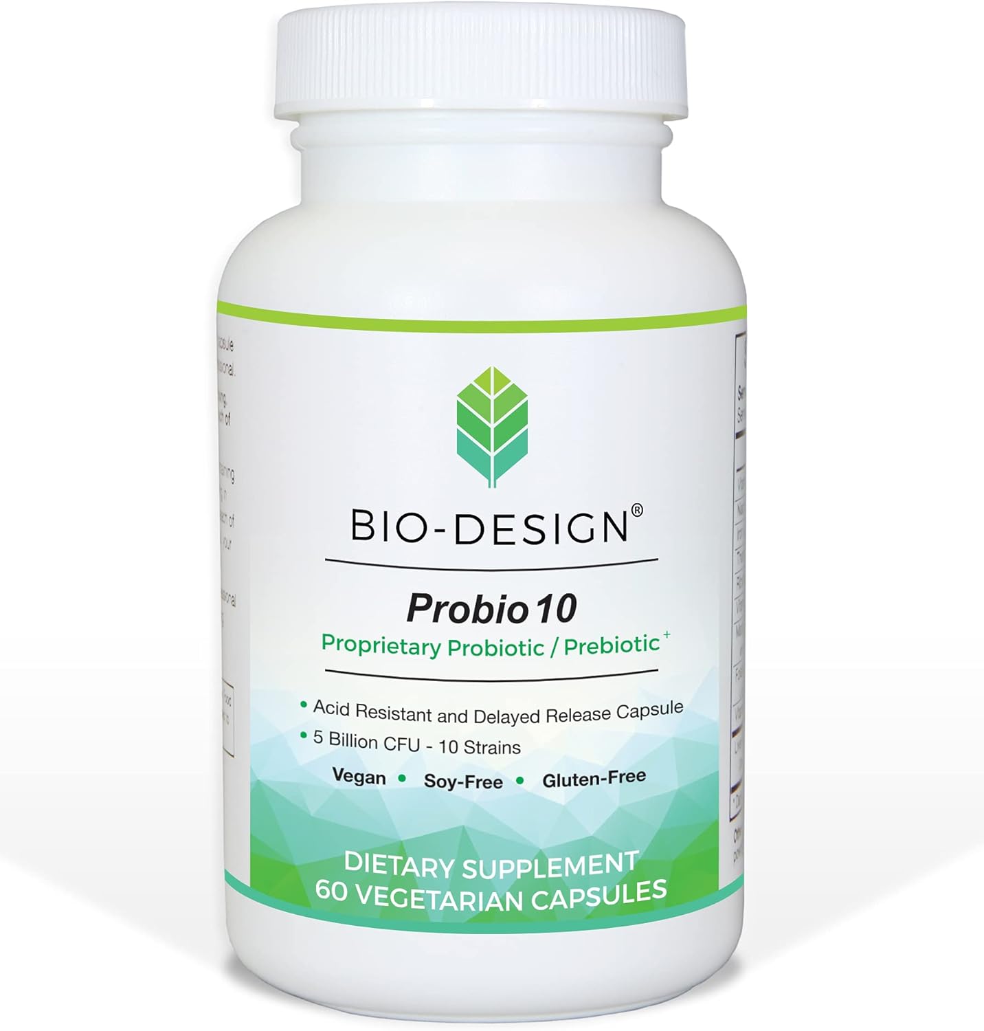 Amazon.com: BIO-DESIGN Probio-10, 60 Veg Caps, Pre/Probiotic Formula ...
