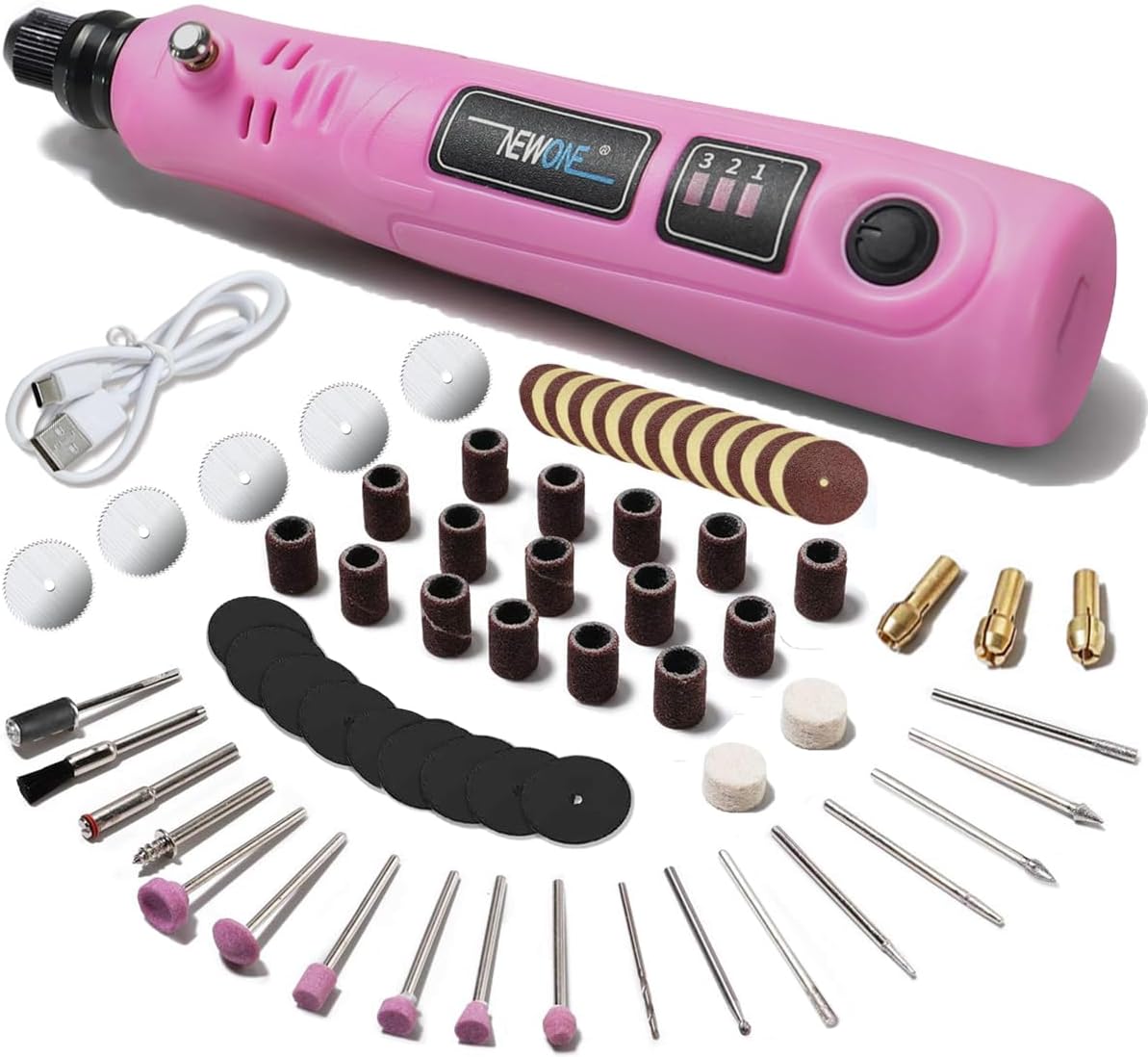 NEWONE Mini Cordless Rotary Tool Kit,3.6V Small Rechargeable Rotary Kit ...