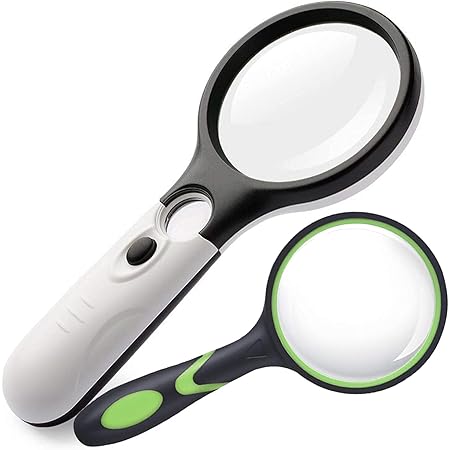 Amazon.com: Wapodeai Magnifying Glass with Light, 3X 45X High ...