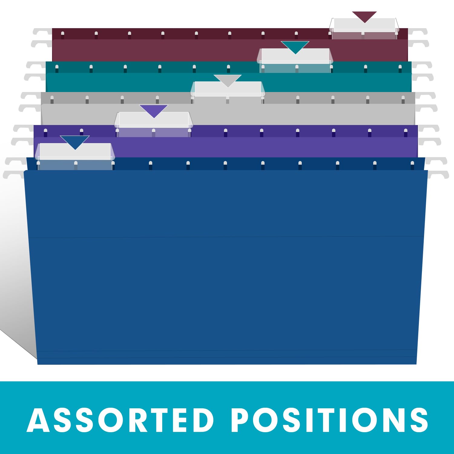 Snapklik.com : Hanging File Folders, 60 Pack Reinforced Hanging Folders ...
