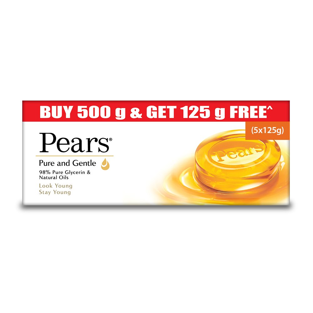 Buy Pears Pure and Gentle,125g (Pack of 4) with Free Pears Pure and ...