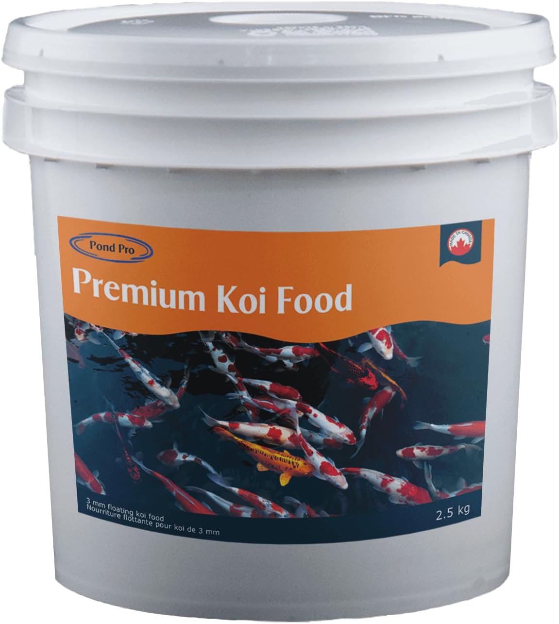 Pond Pro Premium Koi Food 3mm 2.5kg (5.5 lbs) - Canadian Made, Breeder ...