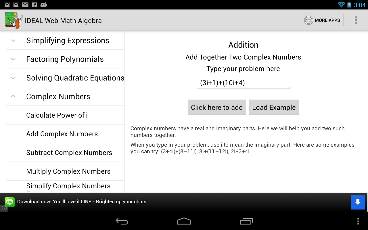 IDEAL Web Math Algebra - App on Amazon Appstore