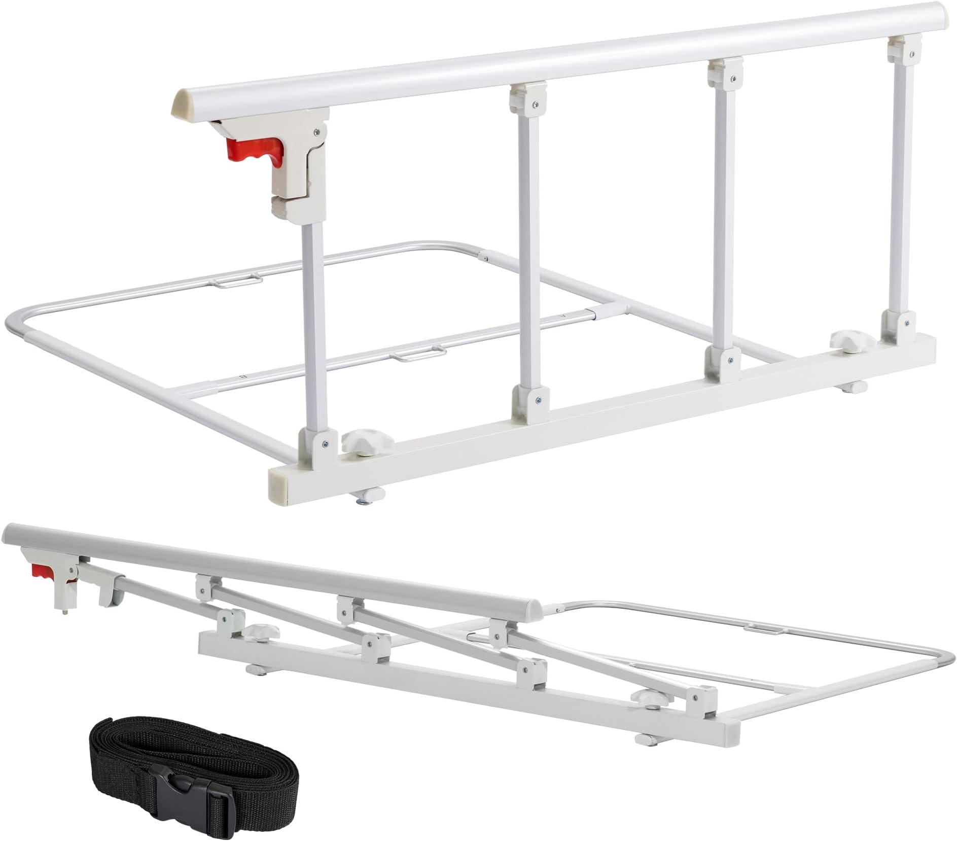 Amazon.com: ELENKER Bed Safety Rail, Folding Bed Assist Handle ...