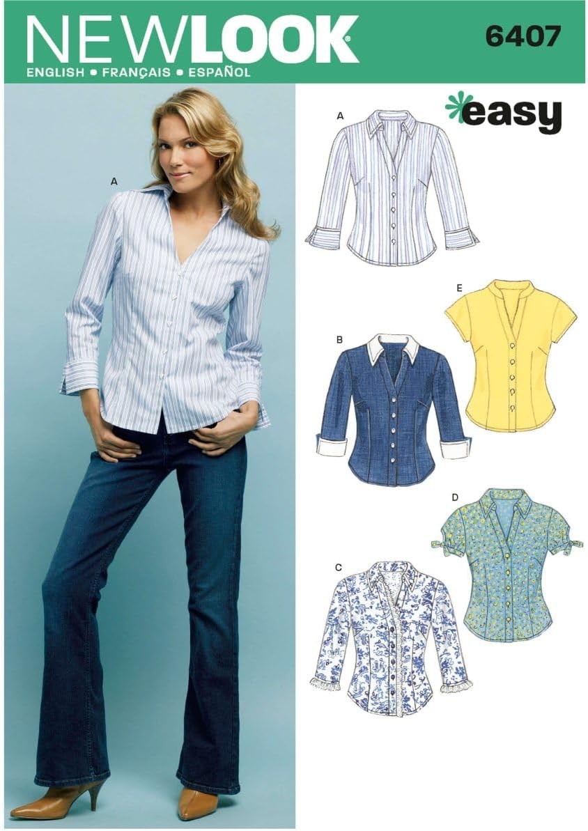 Amazon.com: New Look UN6698A Misses' Top Sewing Pattern Kit, Code N6700 ...