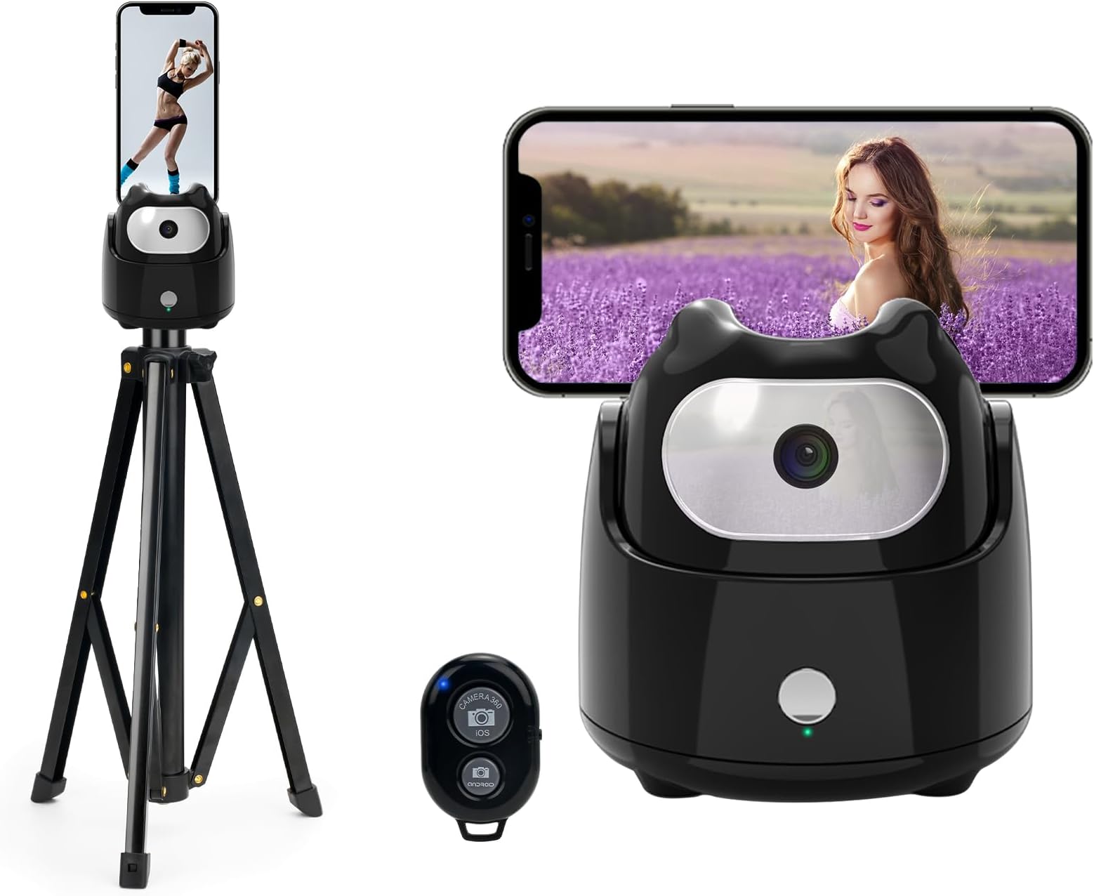 Amazon.com: AutoFace Tracking Tripod -360 ° Rotation Auto Tracking ...