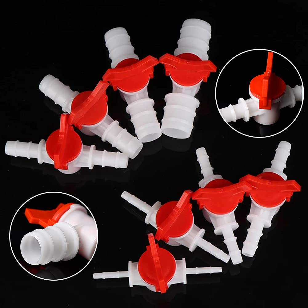 Snapklik.com : 3/16 Hose Barbed Ball Valve Drip Irrigation Ball Valve ...
