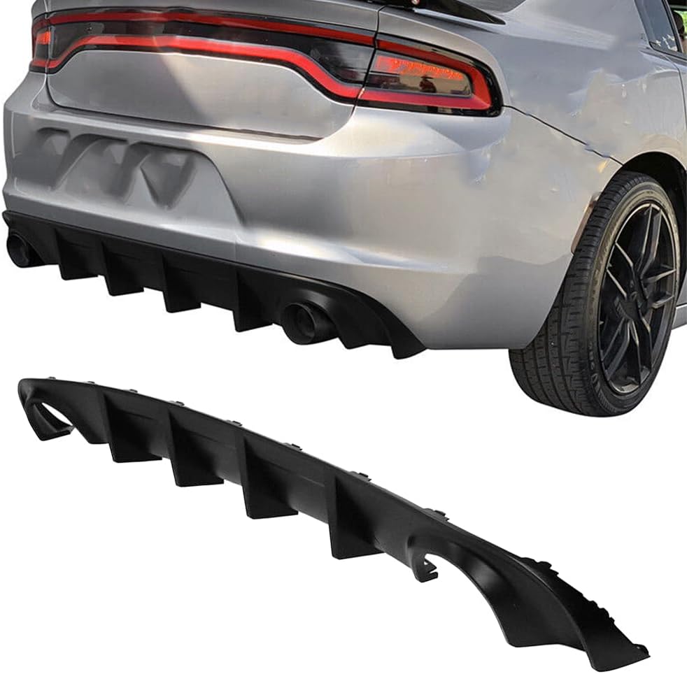 Amazon.com: Rear Bumper Diffuser Compatible with Dodge Charger Base ...