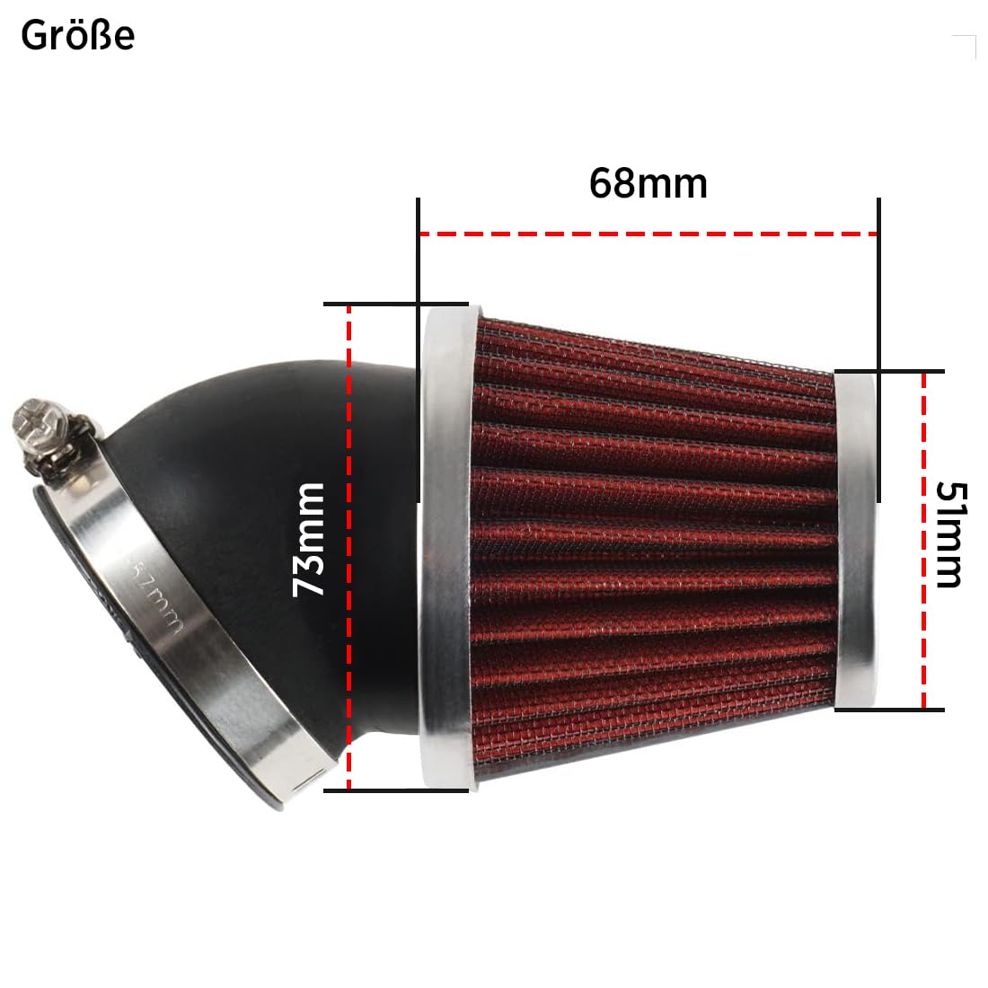 Snapklik.com : Evermotor Air Cleaner Motorcycle Carburetor Filter