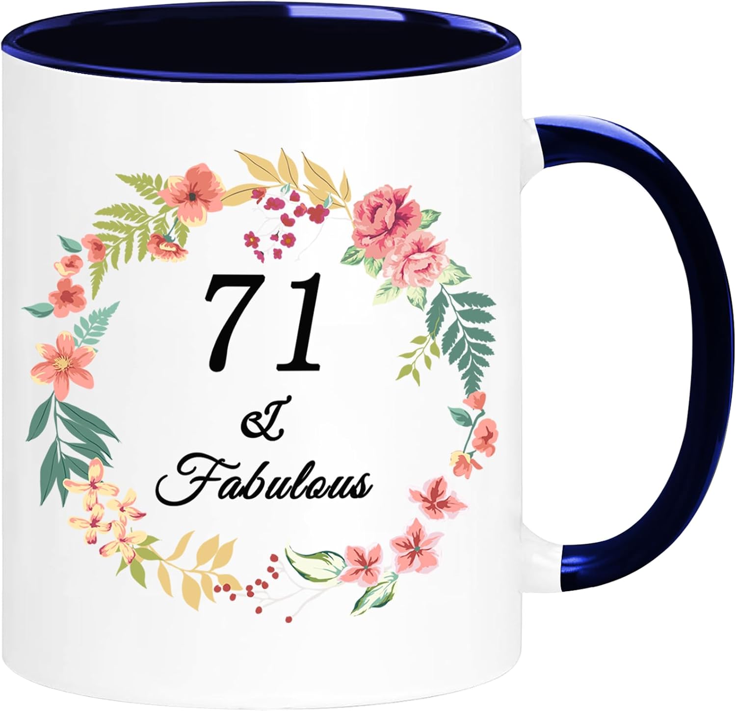 Amazon.com | WOSIWULA 71th Birthday Mug, Turning 71 Year Old Gifts ...
