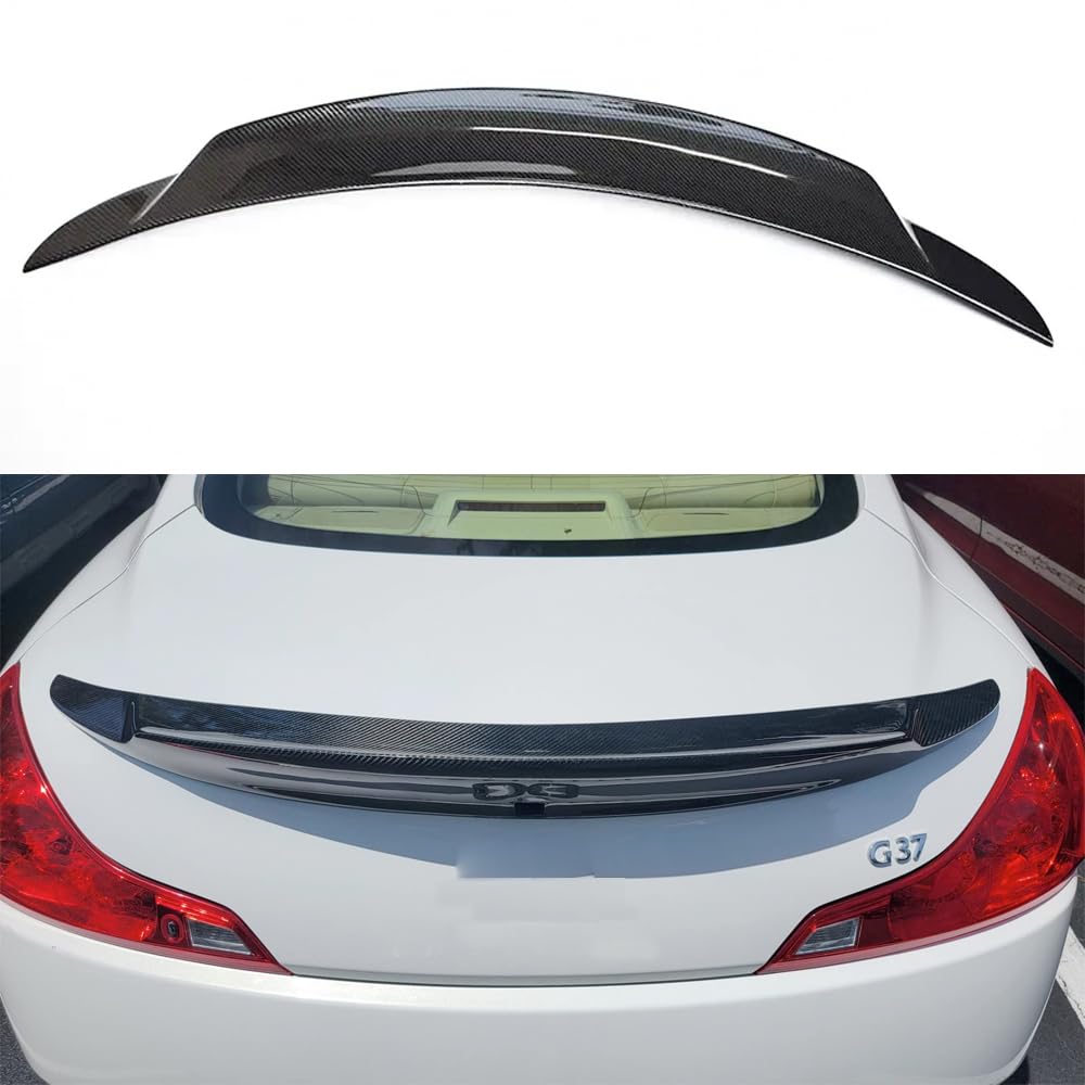 Amazon.com: Real Carbon Fiber Trunk Spoiler Wing for Infiniti 2008-2015 ...