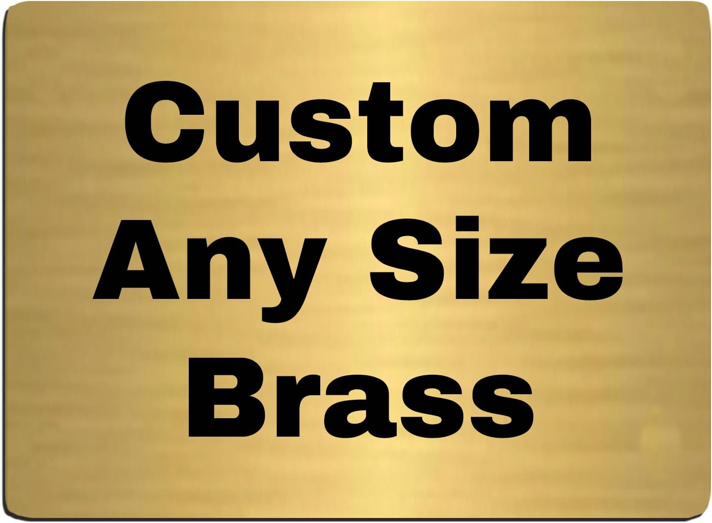 Amazon.com: Custom Brass Plaque - Any Dimensions Available, Engraved ...