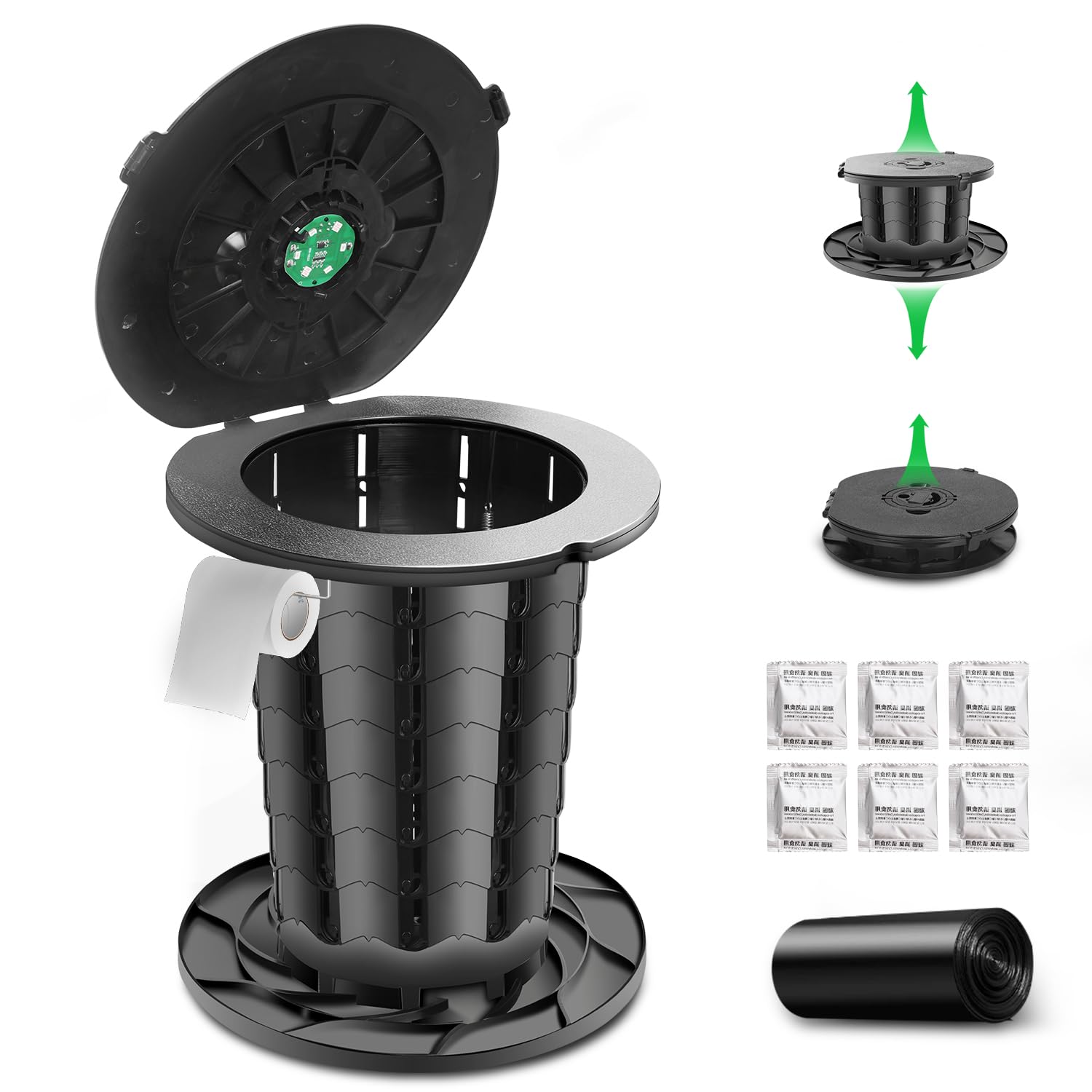 Amazon.com: Retractable Portable Toilet, 13 Inch Portable Potty for ...