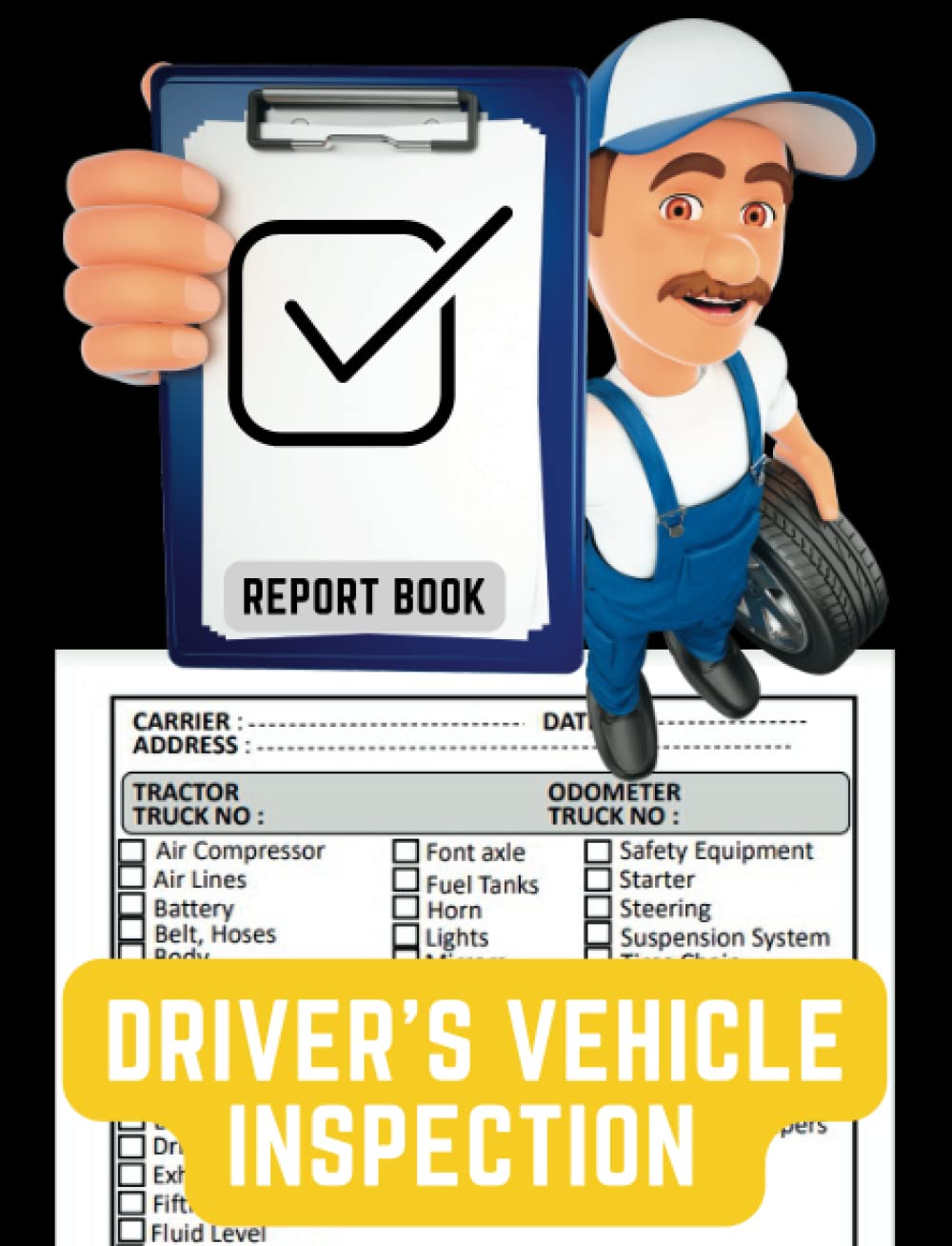 Amazon | Driver's Vehicle Inspection Report: Daily Inspection Checklist ...