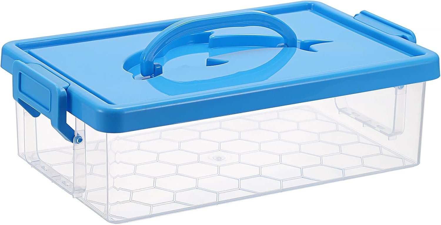 Amazon.com: BTSKY 1-Pack Clear Plastic Storage Box with Lid, Stackable ...