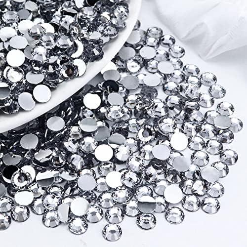 Amazon.com: Briskbloom 3000PCS Flatback Resin Rhinestone, 2mm 3mm 4mm ...