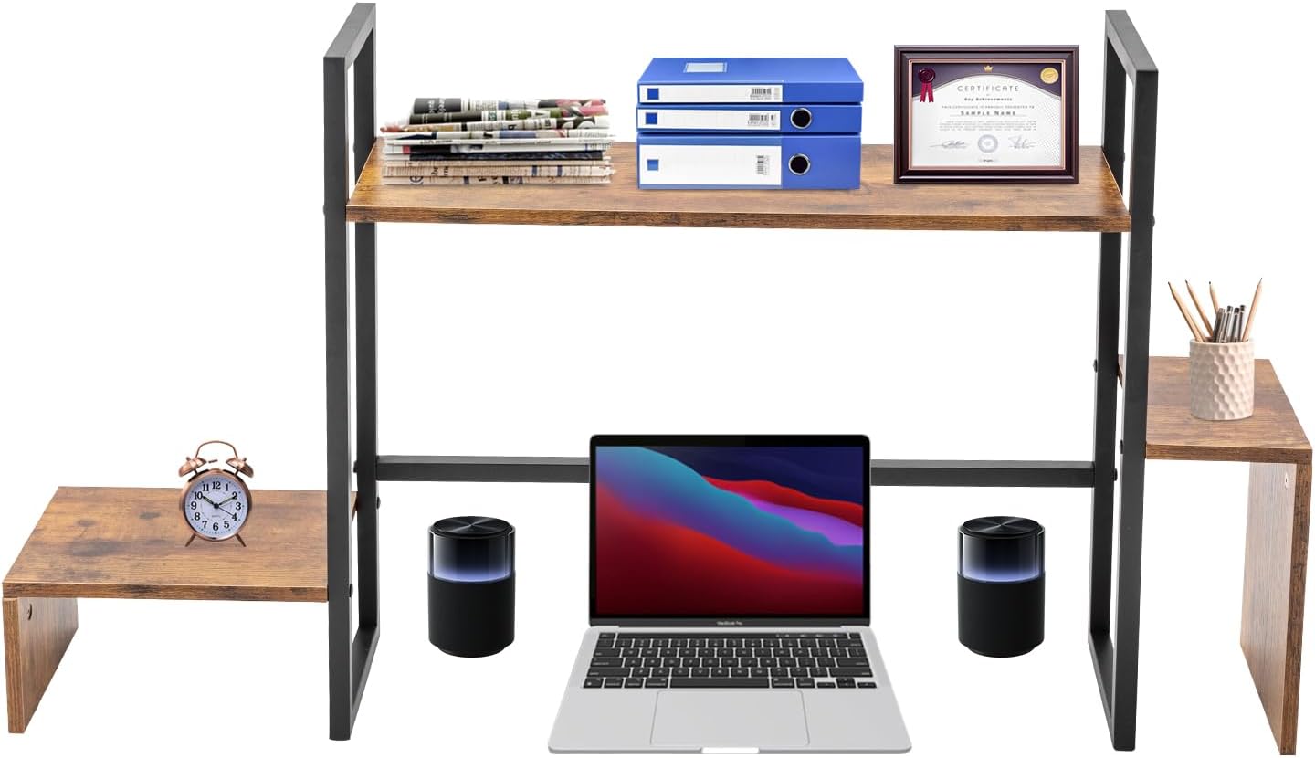 Amazon.com: BAIODNB Bookcase Organizer,Countertop Storage with Double ...